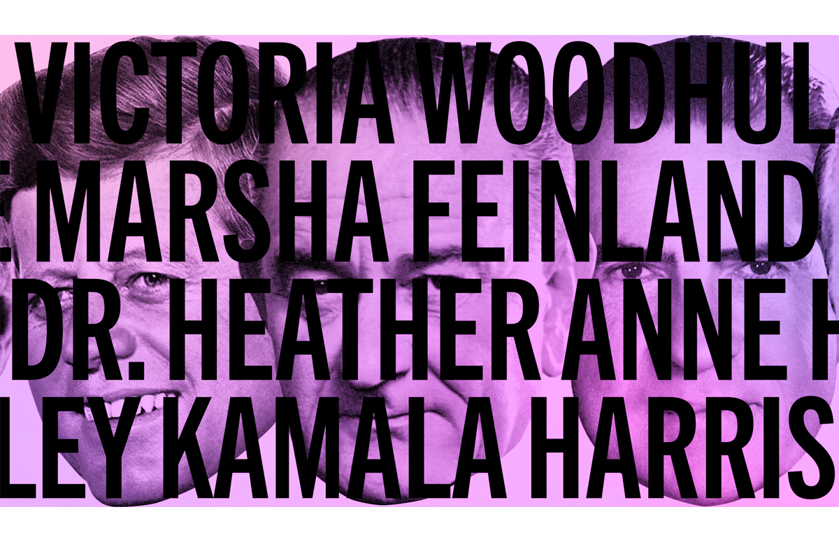 On the Outdoor Screen / Kathryn Andrews: Victoria Woodhull, Belva Ann ...